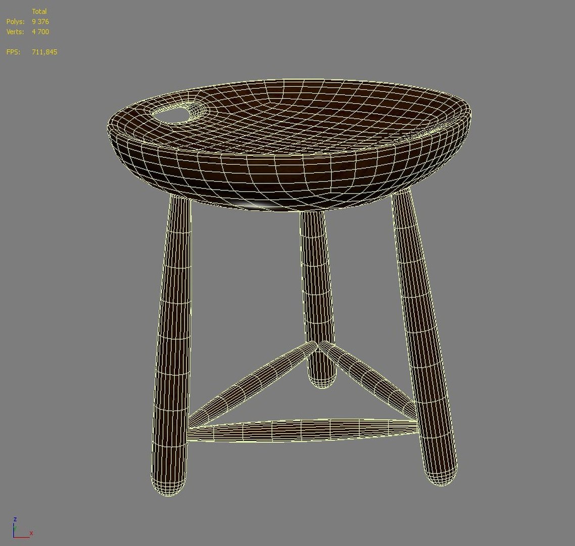 Bossa Furniture - Mocho Stool 3D Model - TurboSquid 2259067