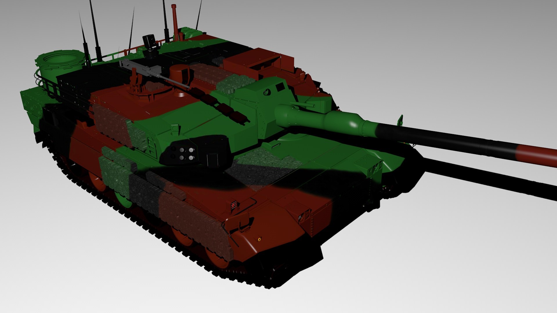 K2 黑豹 MBT Cinema 4D3D模型 - TurboSquid 2106868