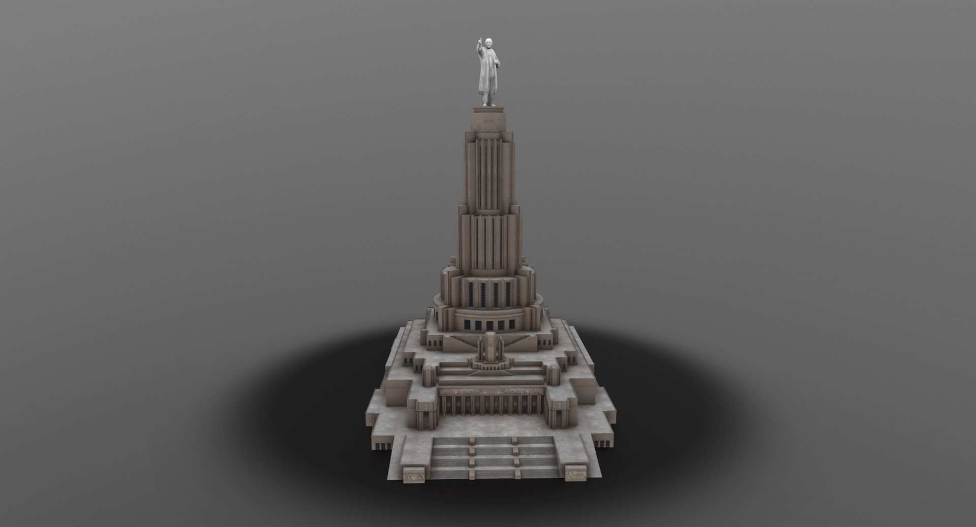 3D Palace Soviets Architectural Building Model - TurboSquid 1506435
