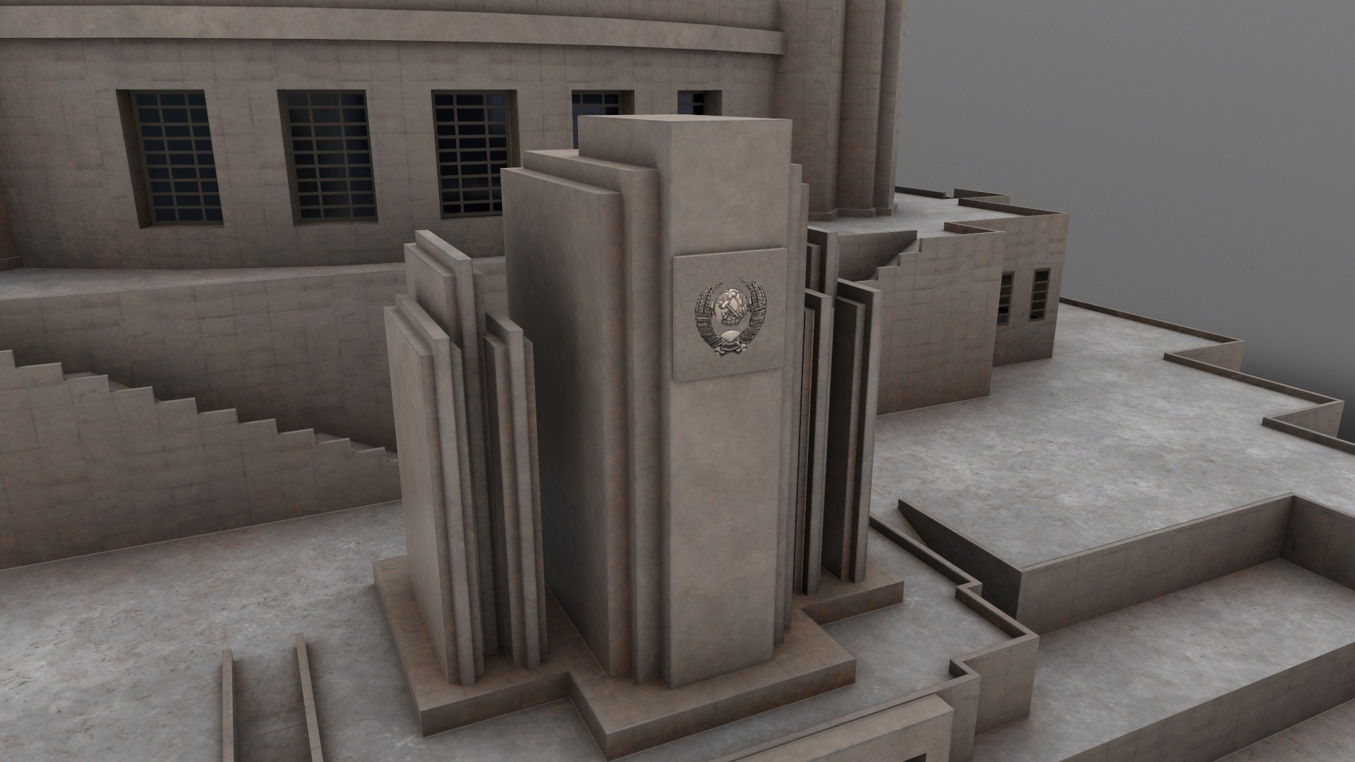 3D Palace Soviets Architectural Building Model - TurboSquid 1506435