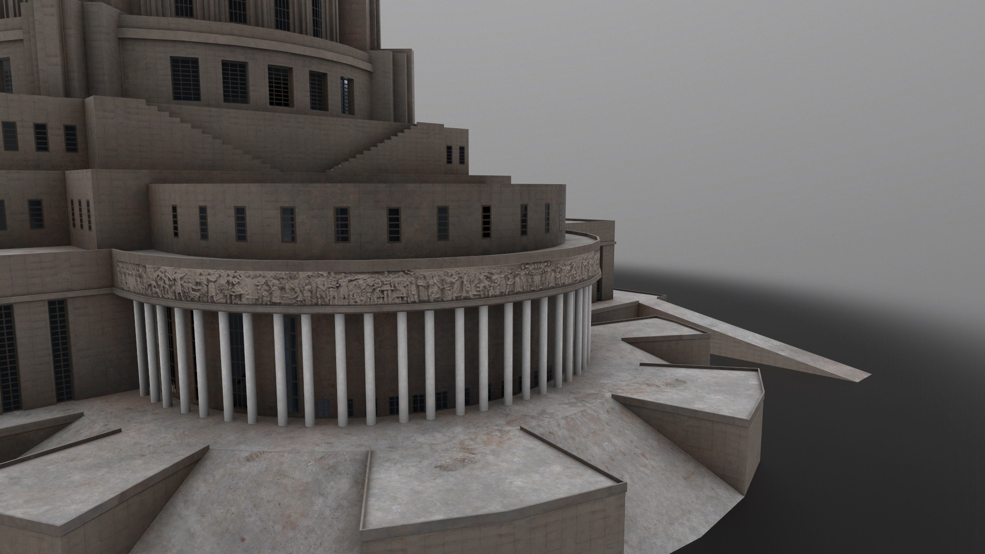 3D Palace Soviets Architectural Building Model - TurboSquid 1506435