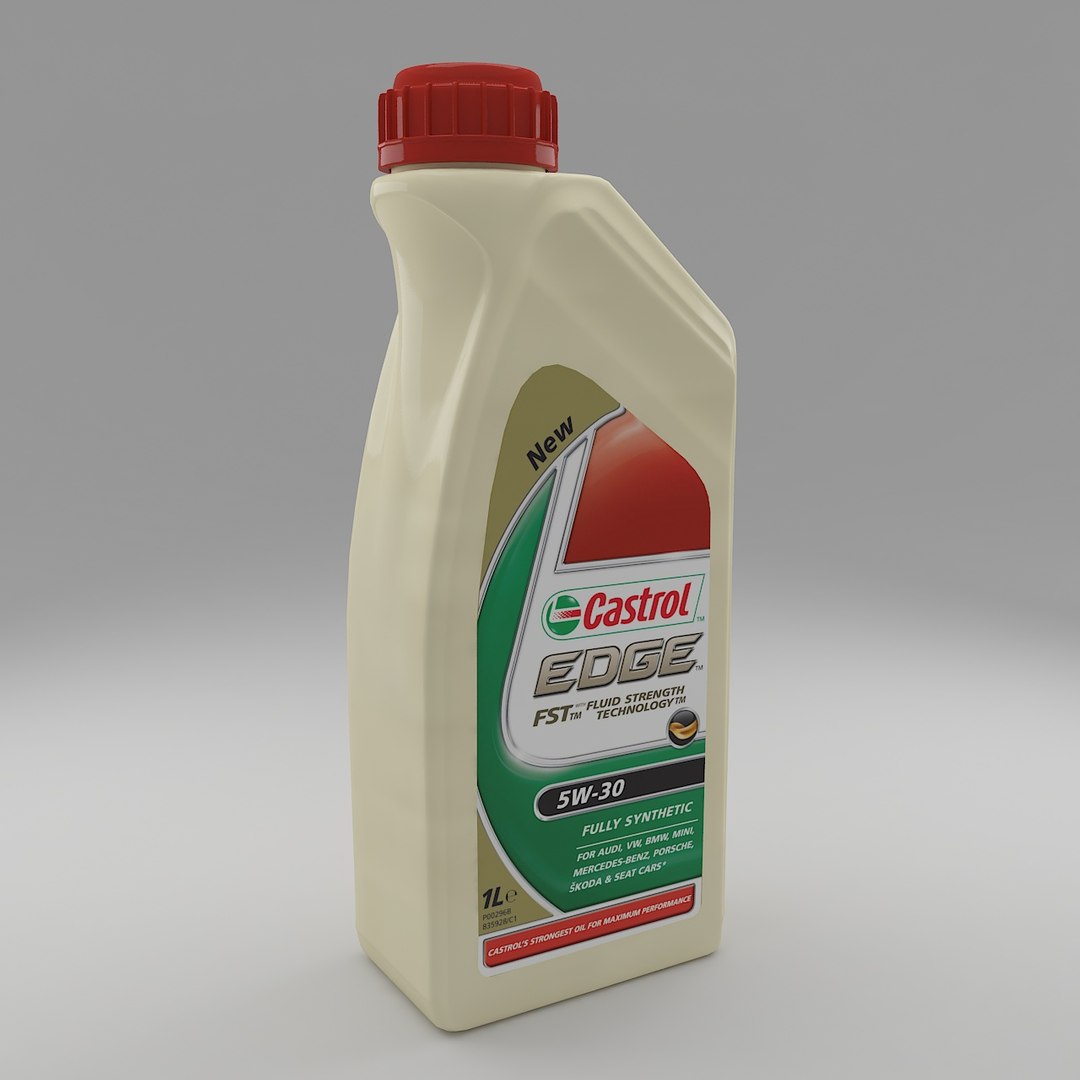 3d Castrol Motor Oil Model