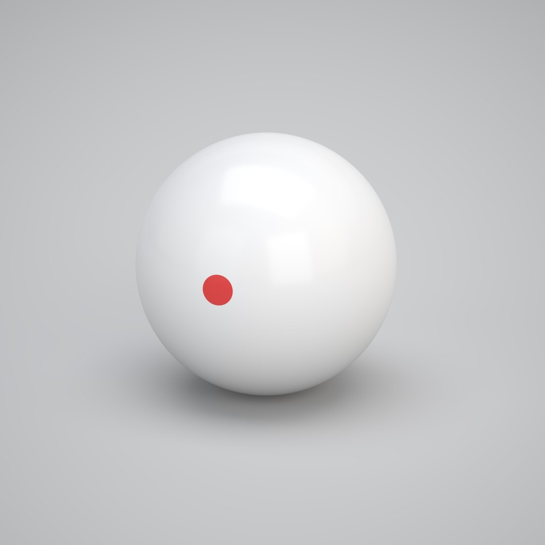 Red Dot Pool Snooker Cue Ball 3D Model - TurboSquid 2396390