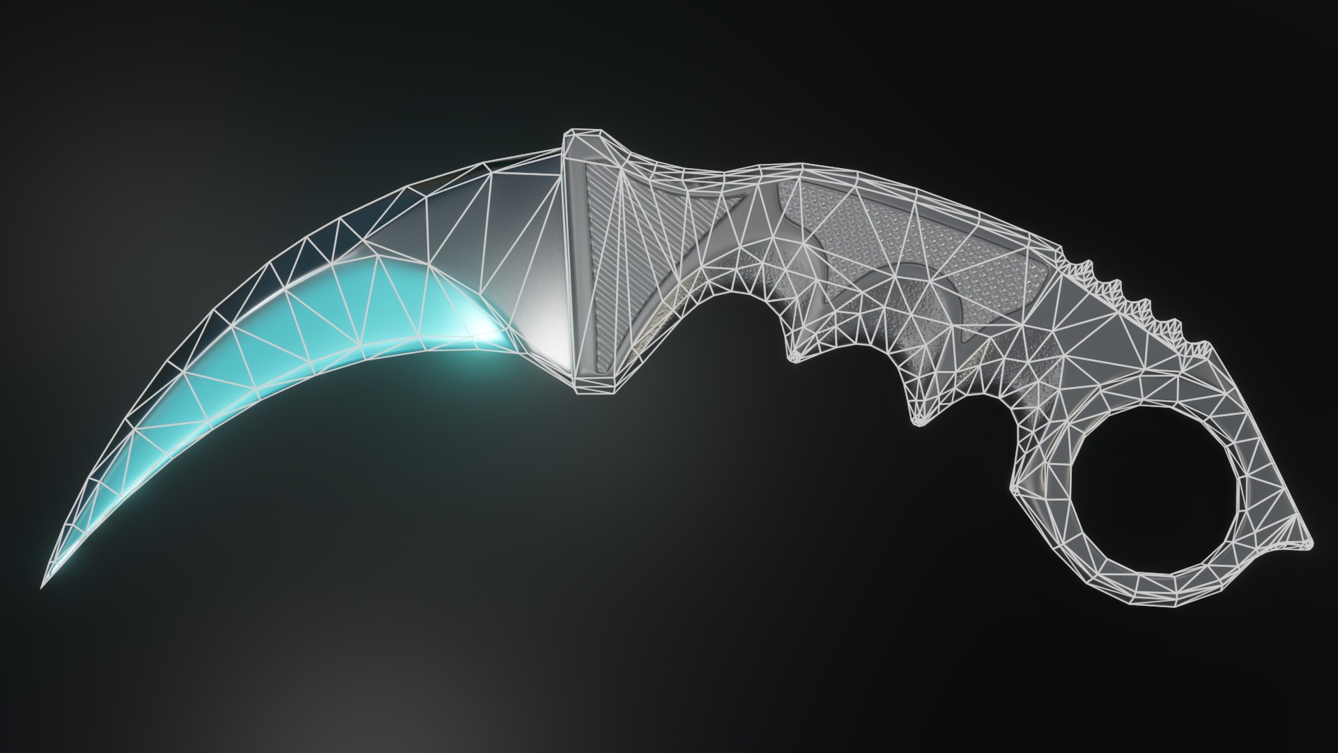 3D Karambit Knife - 3D Low-Poly Model - TurboSquid 2106436