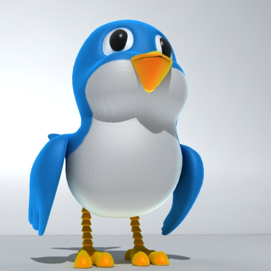 3ds Max Cartoon Bird