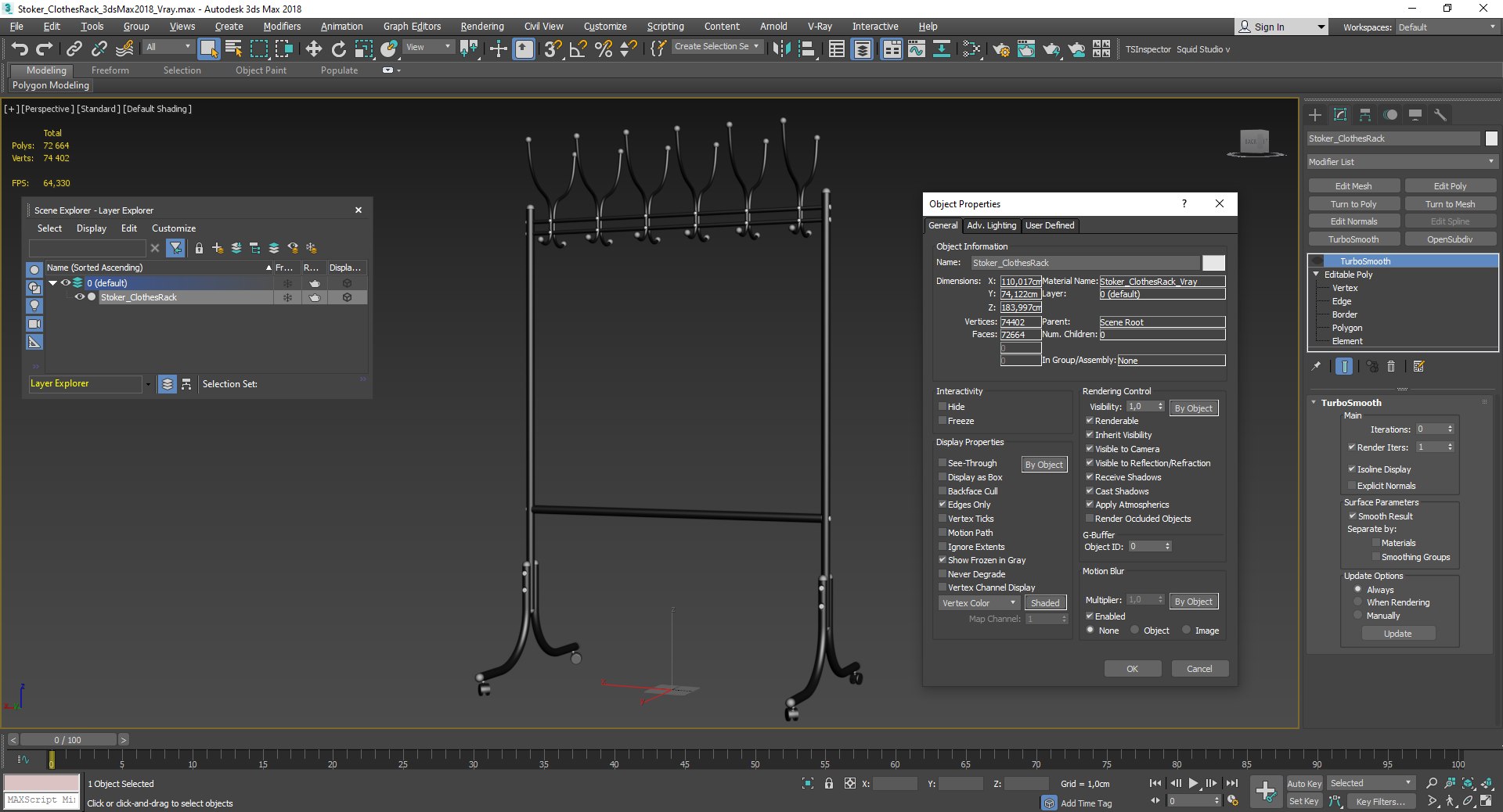 3D Clothes Rack Model - TurboSquid 1977721