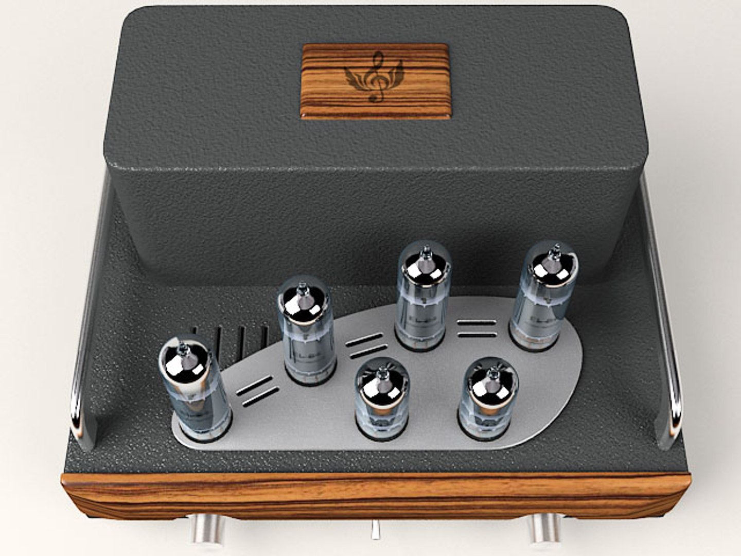 3d Model Hi-fi Tube Amplifier 2