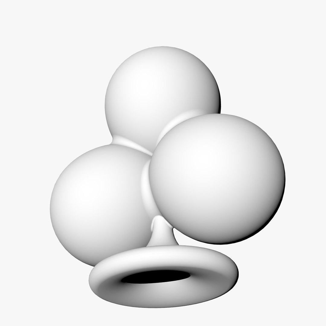 3d Black Club Suit Model