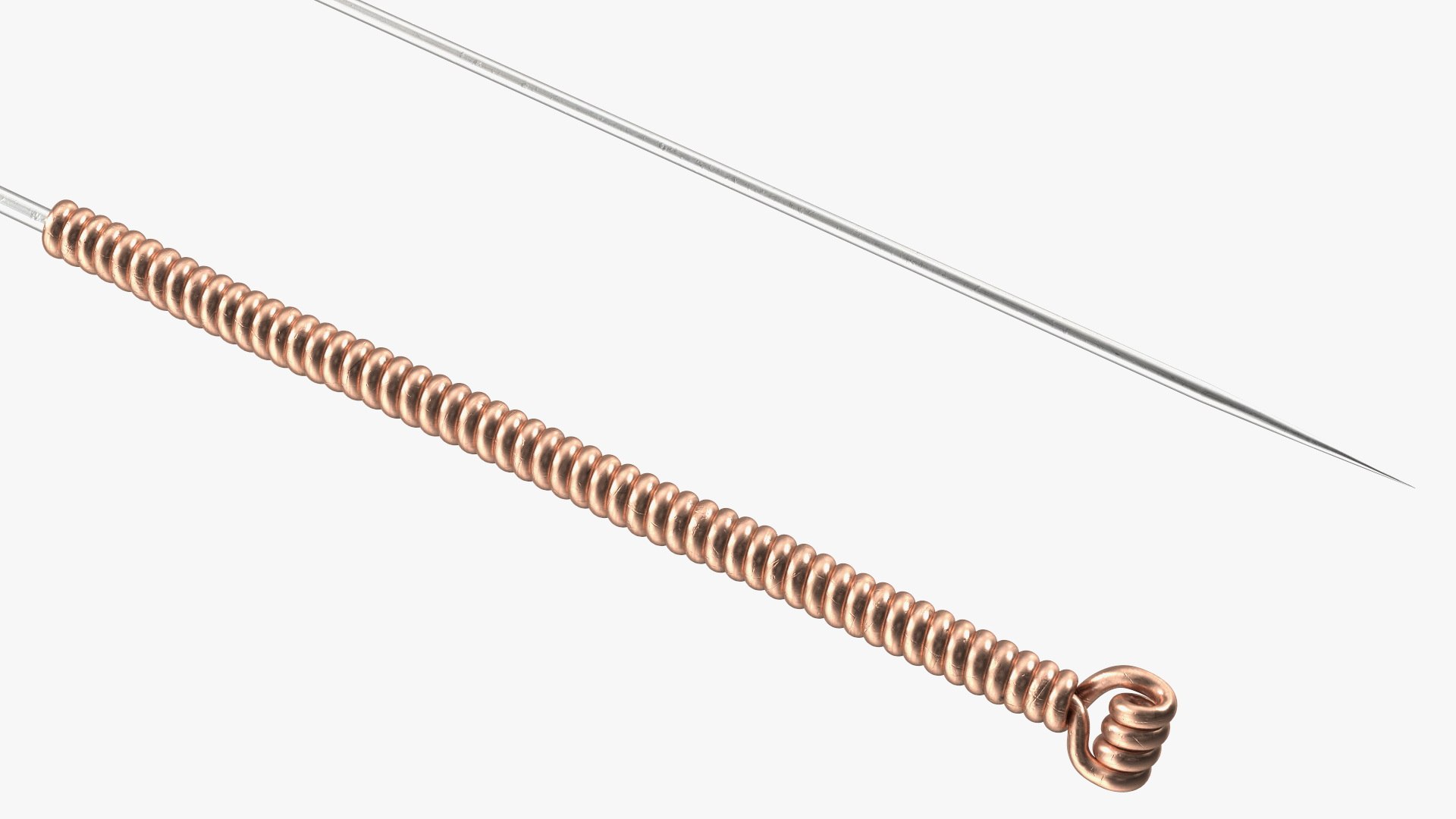 3D Model Large Acupuncture Needle Gold - TurboSquid 2215334