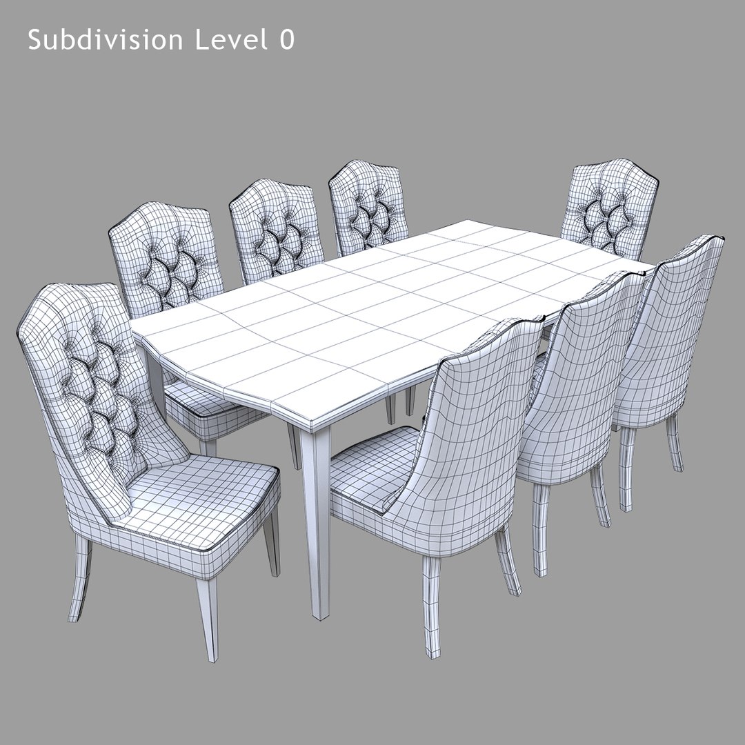 3D Model Dining Room Table - TurboSquid 1768073