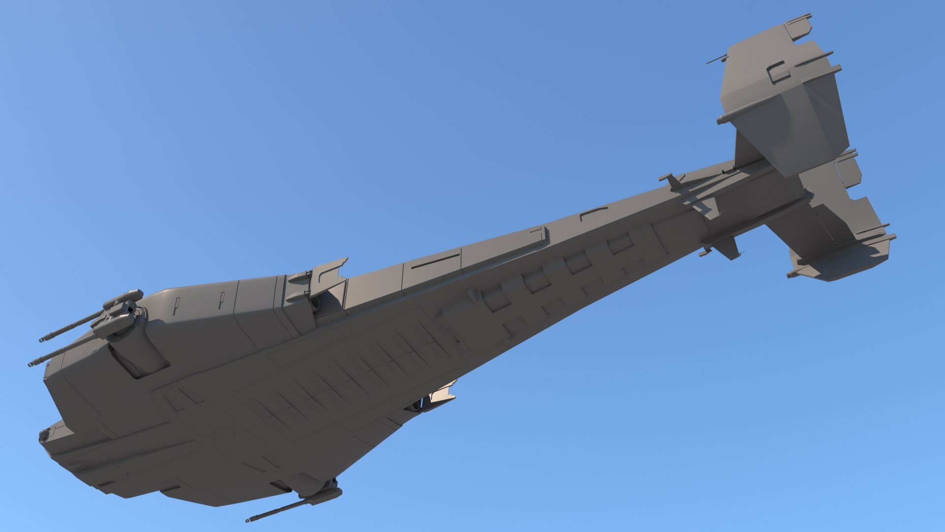 3D Model Sci Fi Dropship - TurboSquid 1591601