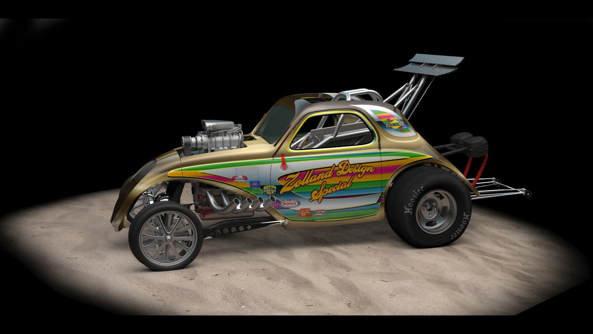 3D Fiat Toppolino Dragster Gasser Model - TurboSquid 2324789