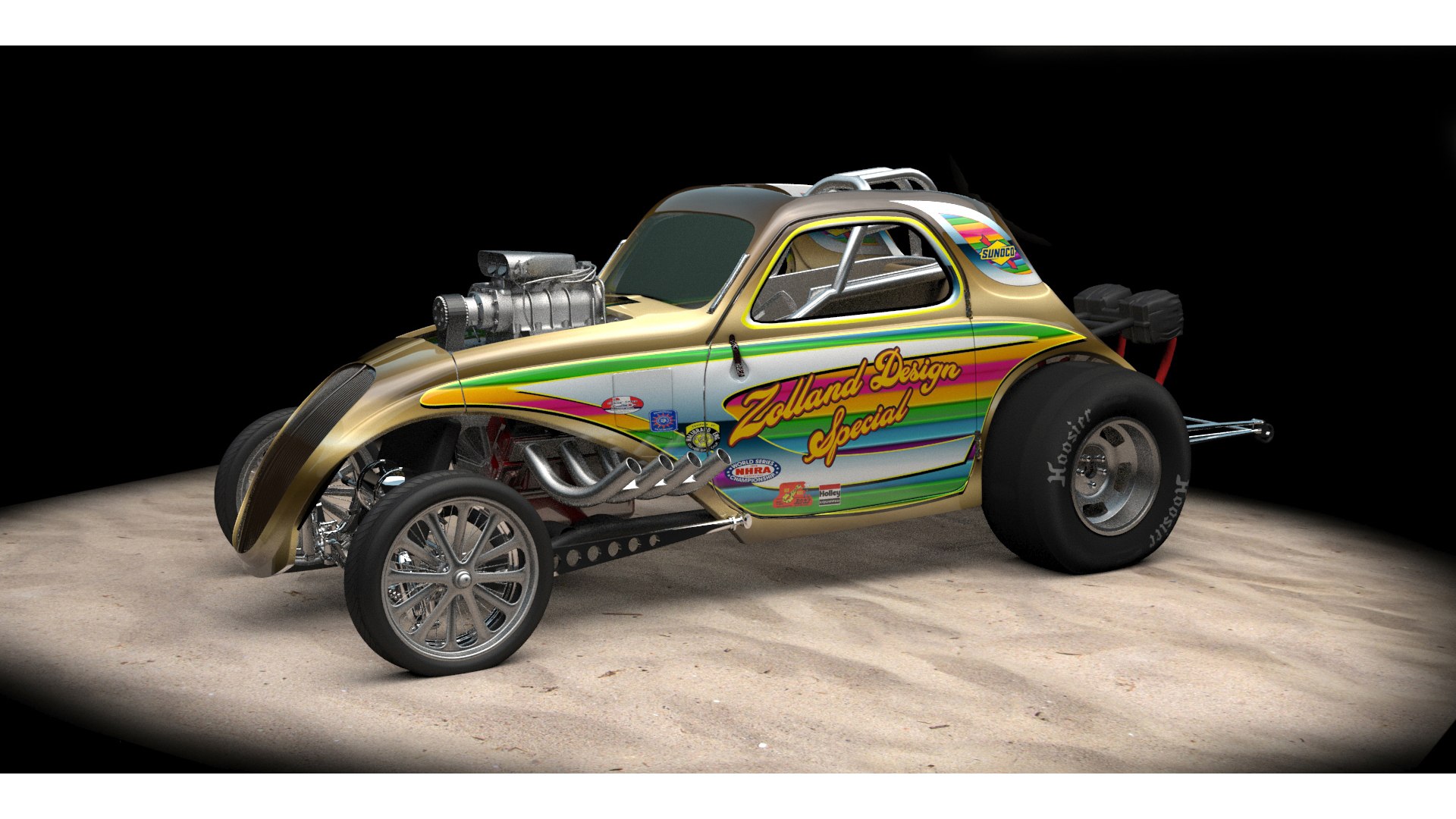 3D Fiat Toppolino Dragster Gasser Model - TurboSquid 2324789