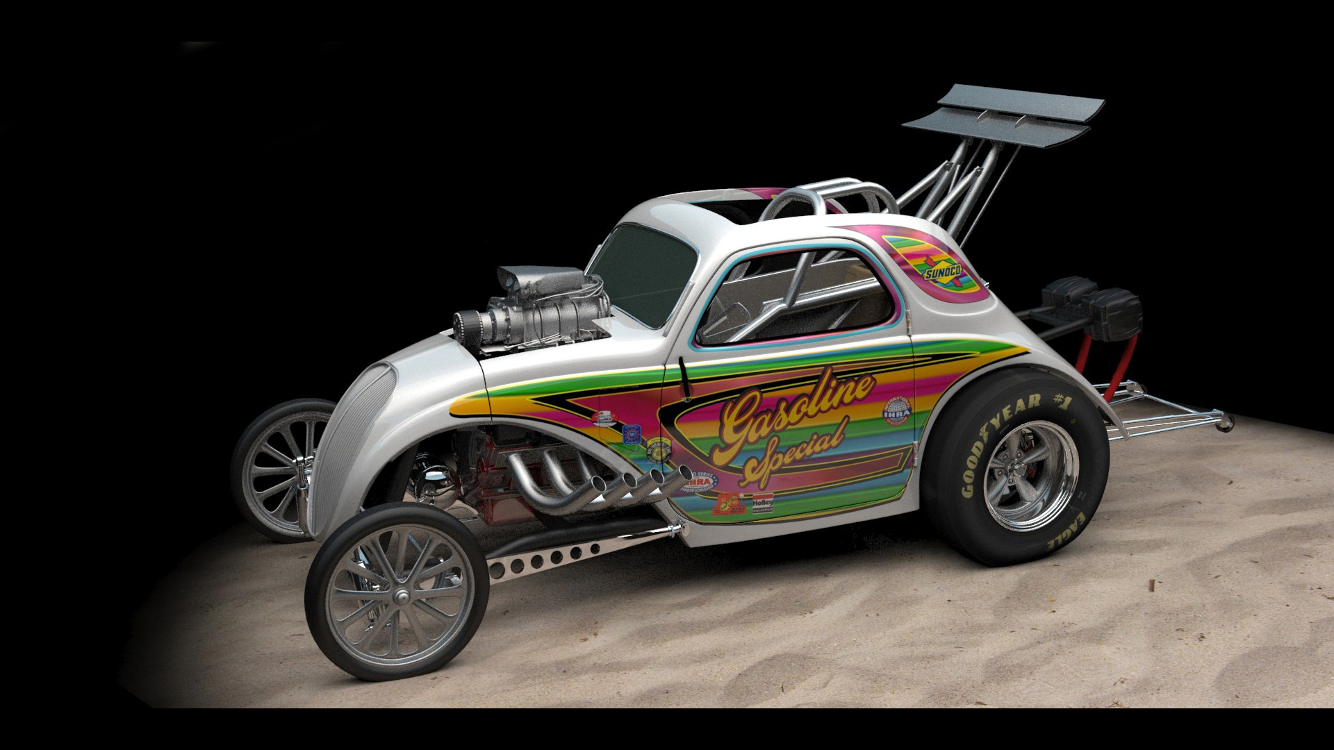3D Fiat Toppolino Dragster Gasser Model - TurboSquid 2324789