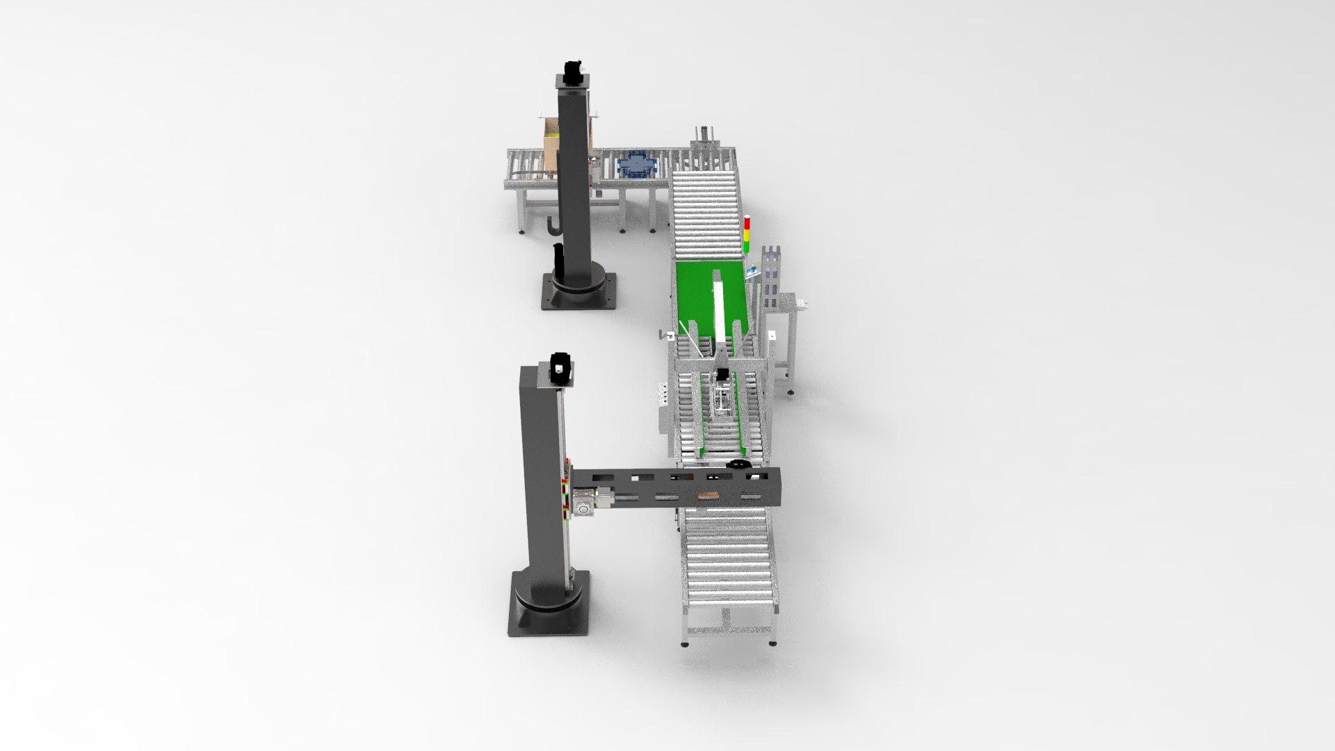 3D Stacking And Packing Line - TurboSquid 1886711