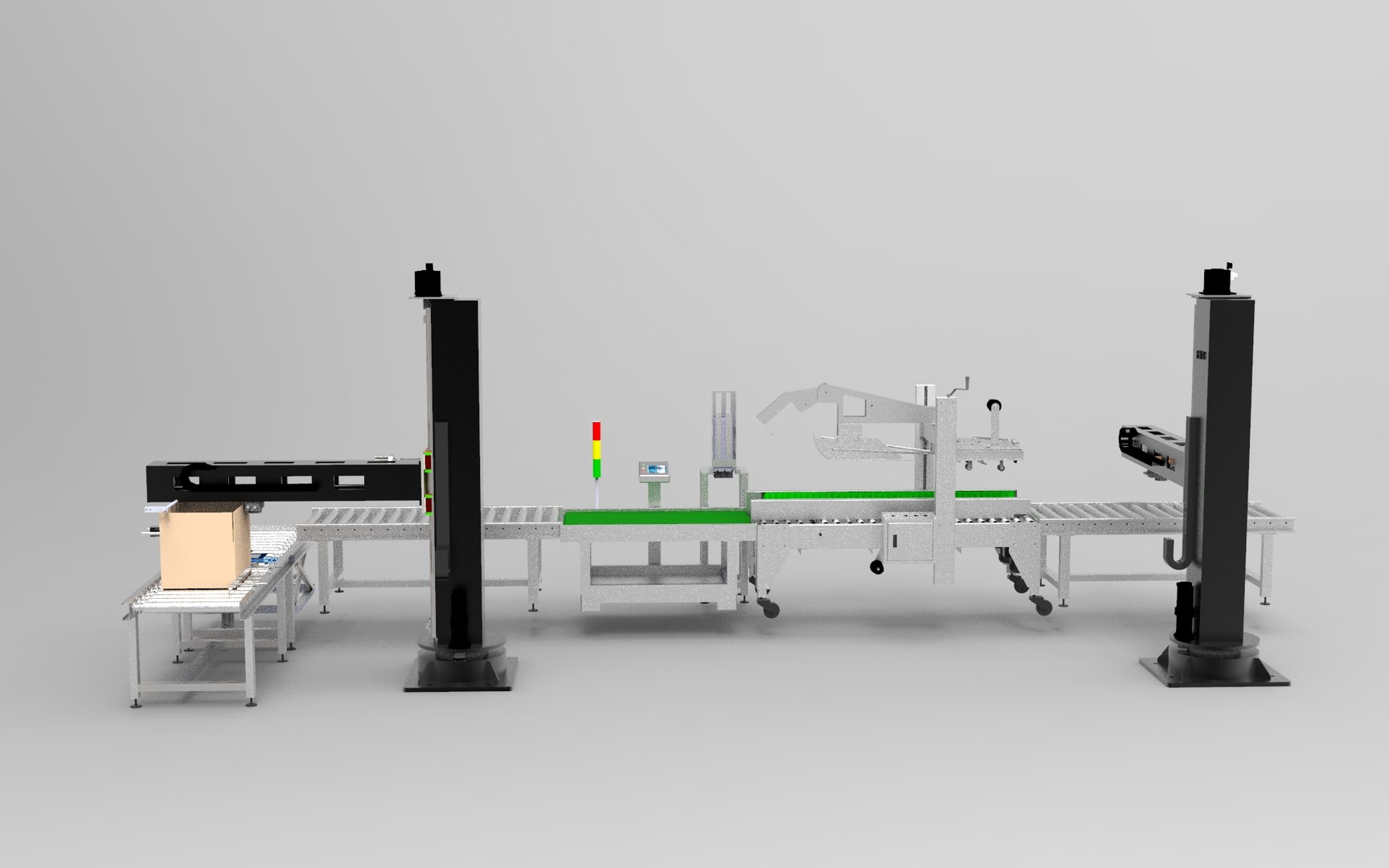 3D Stacking And Packing Line - TurboSquid 1886711