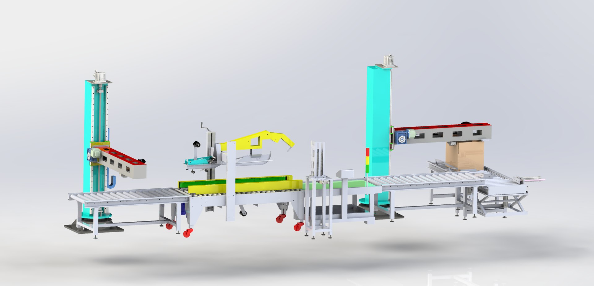 3D Stacking And Packing Line - TurboSquid 1886711