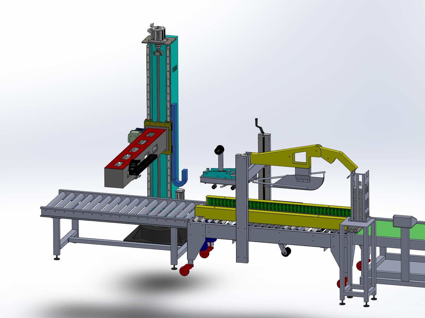 3D Stacking And Packing Line - TurboSquid 1886711