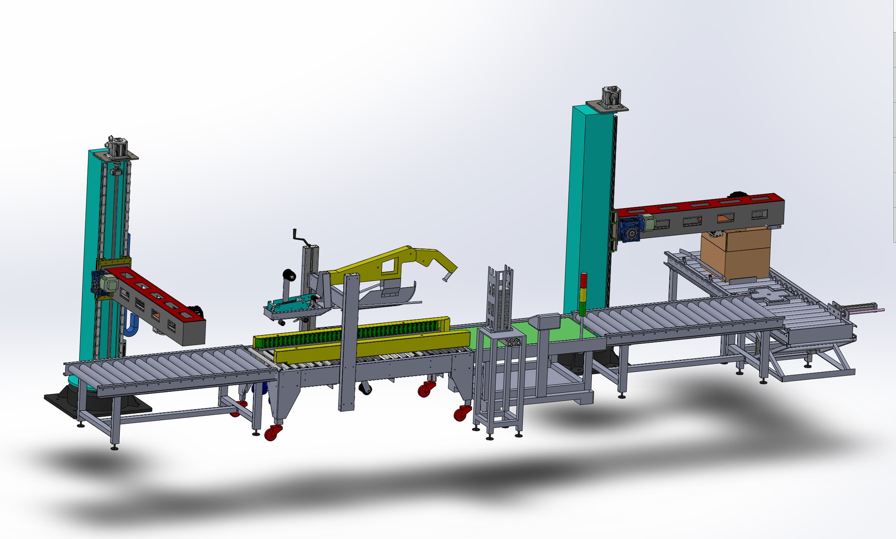 3D Stacking And Packing Line - TurboSquid 1886711