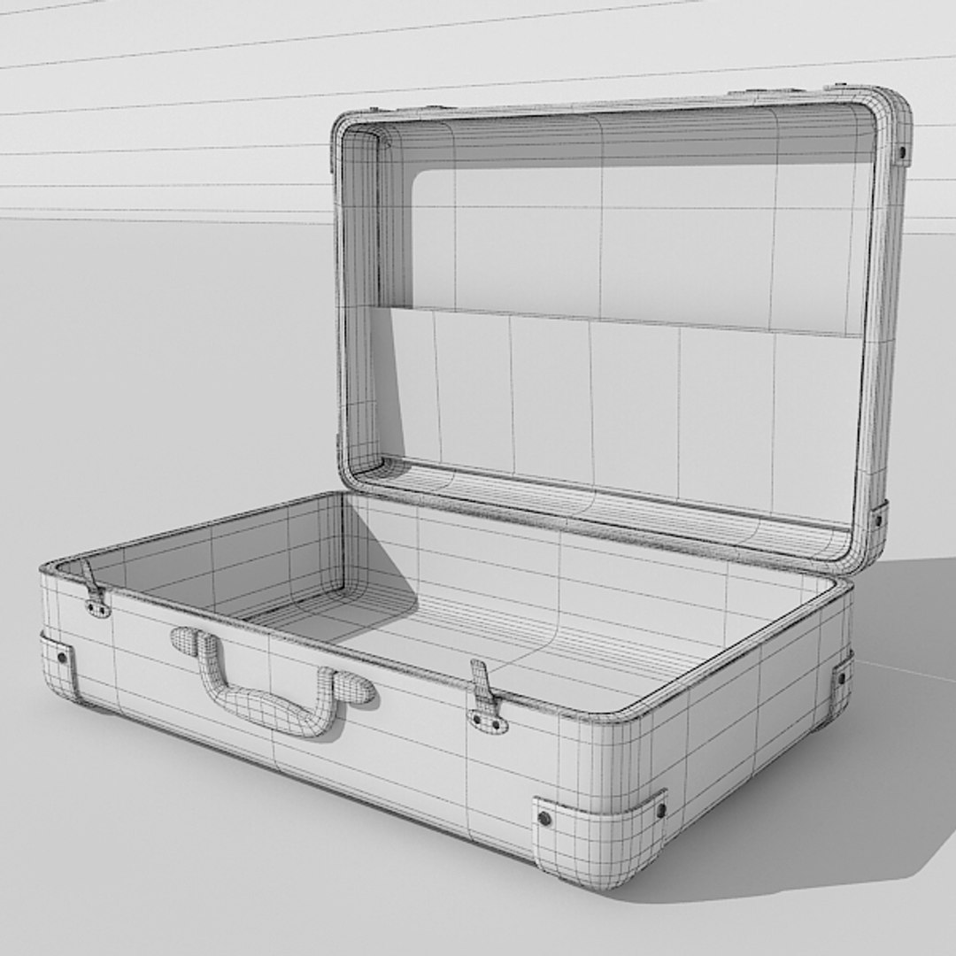 3d Model Suitcase Case Dodded
