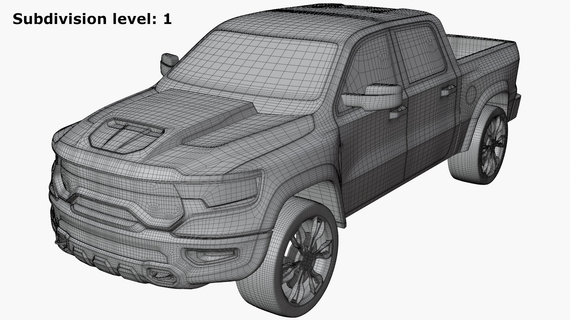 Dodge RAM 1500 TRX 2021 Exterior 3D - TurboSquid 1744784