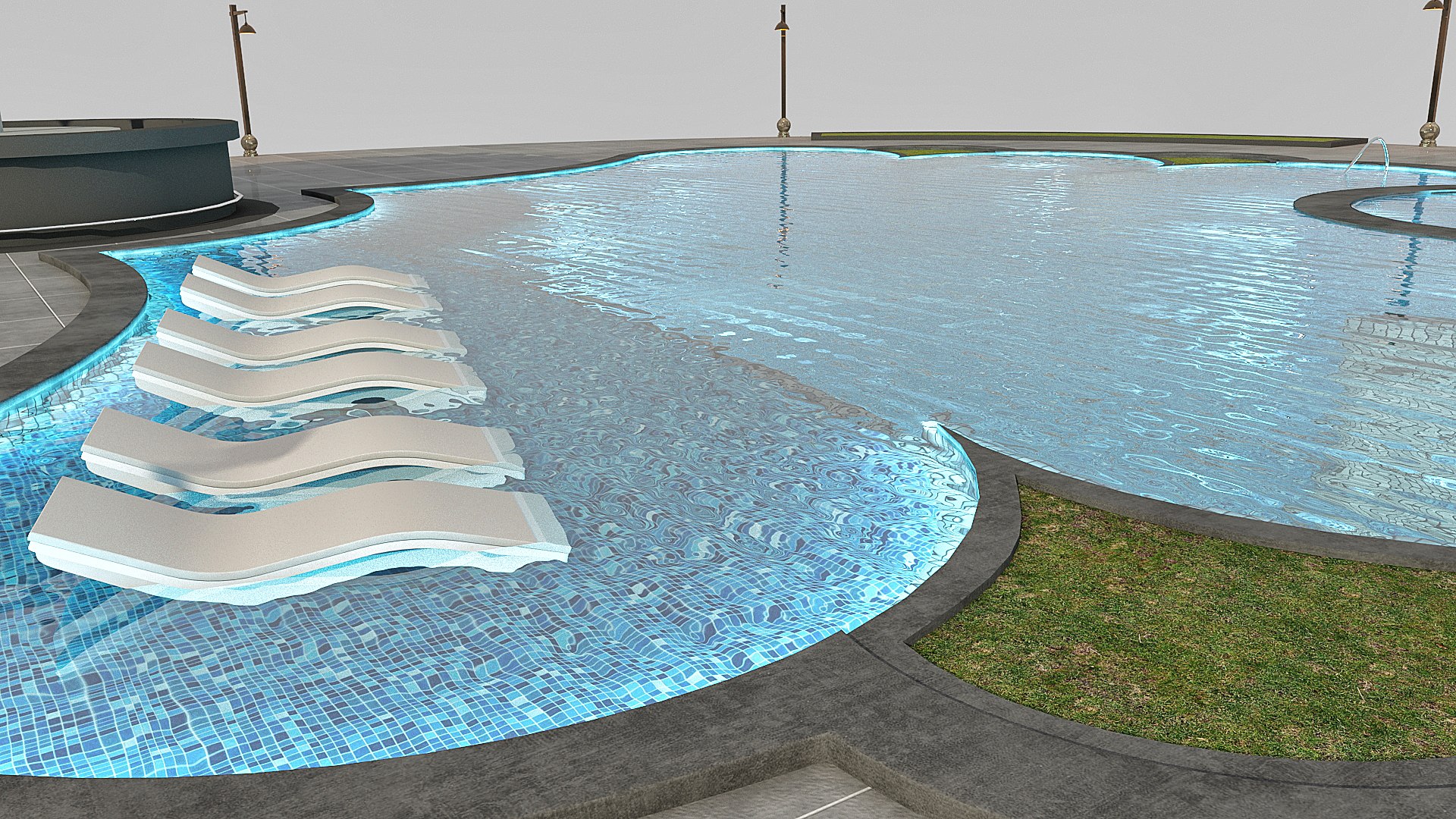 3D Swimming Pool Baar - TurboSquid 1722686
