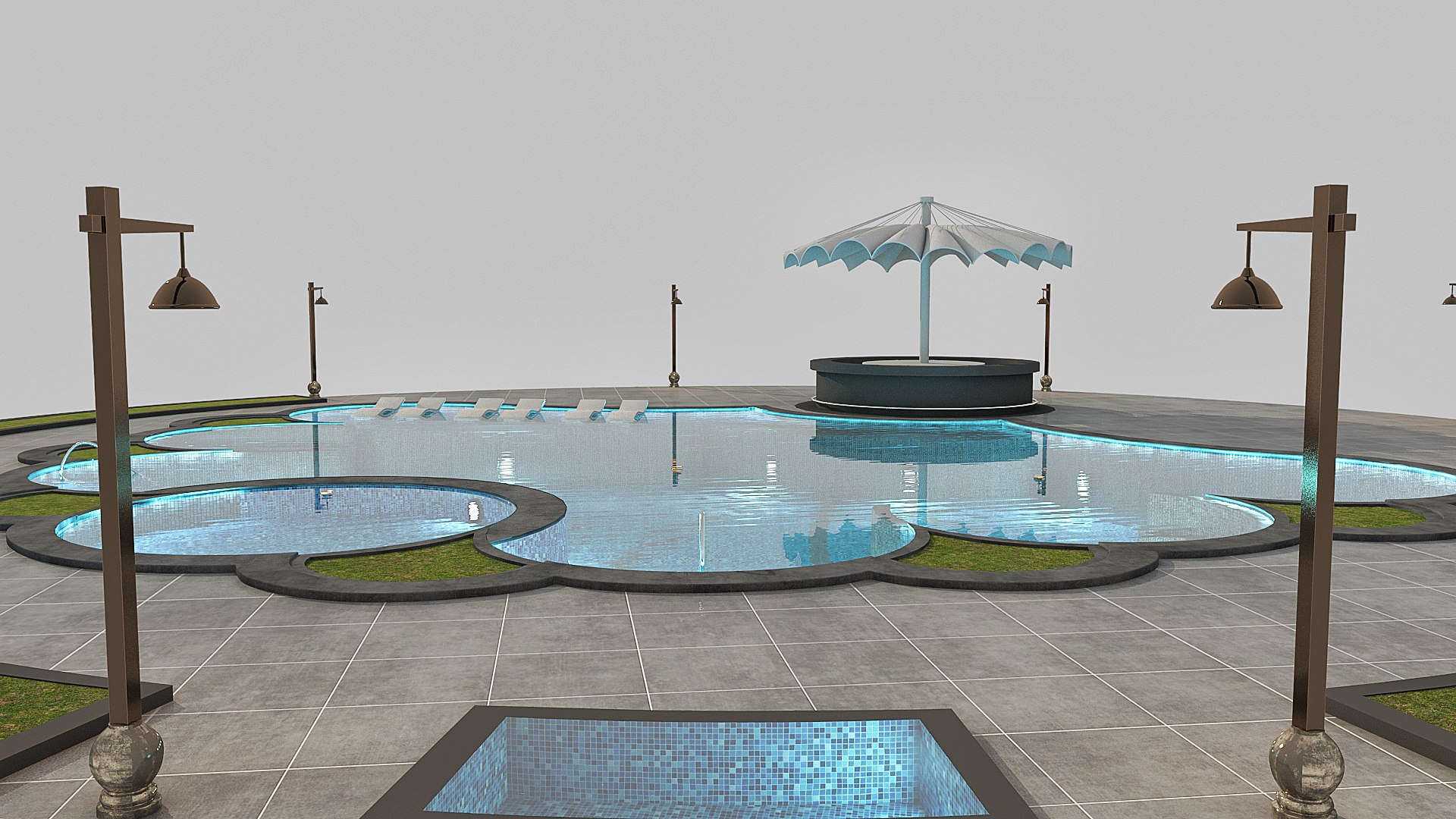 3D Swimming Pool Baar - TurboSquid 1722686