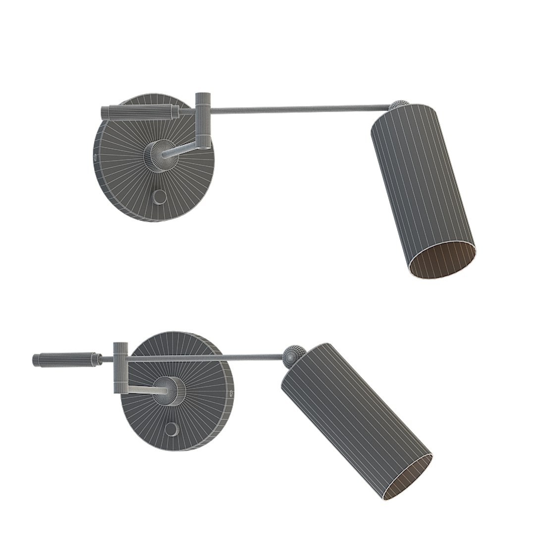 3D Cylinder Swing Arm Sconce - TurboSquid 1477962