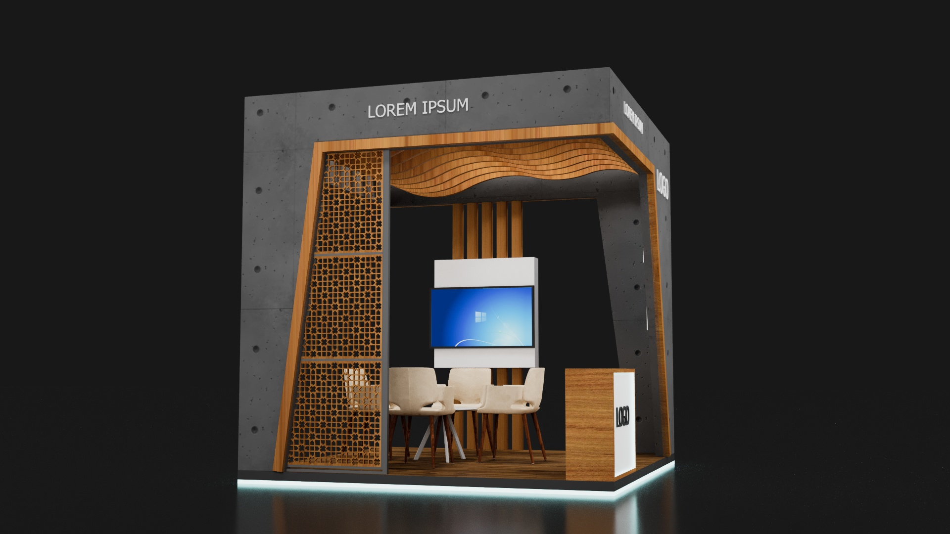 3x3 Meter Booth Idea Model - TurboSquid 2278456