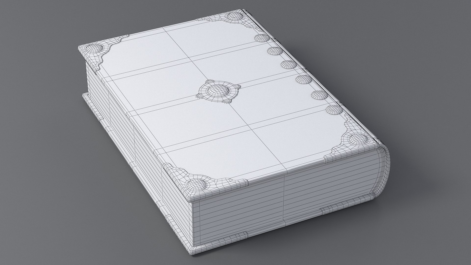 3d Old Book Model