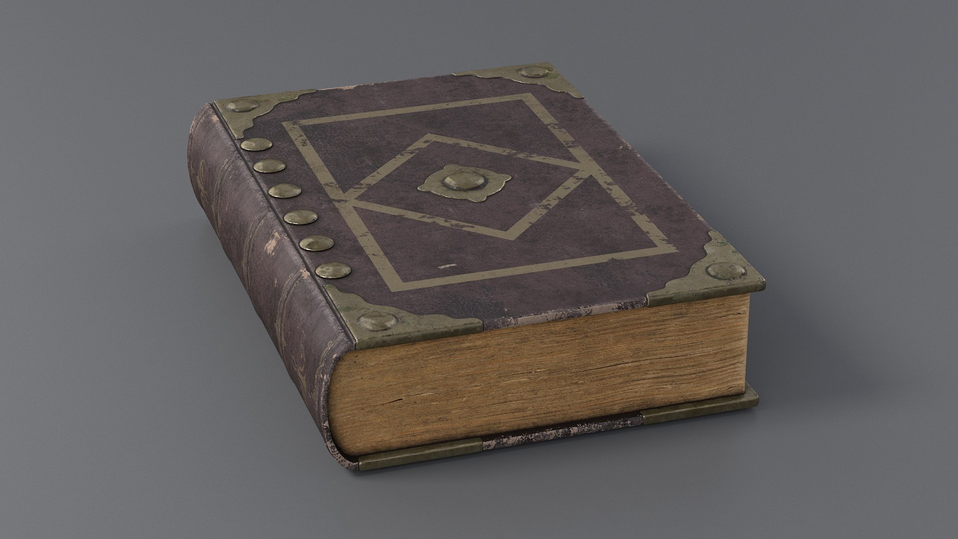 3d Old Book Model