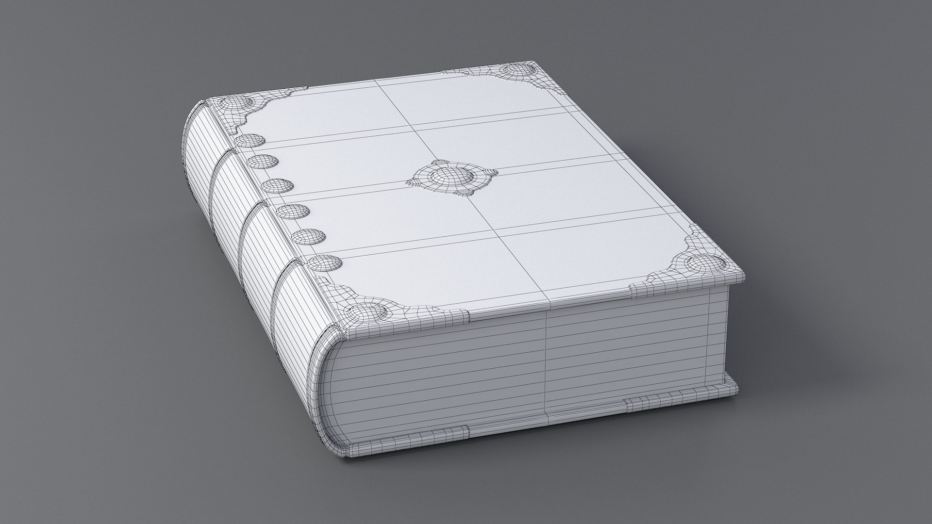 3d Old Book Model