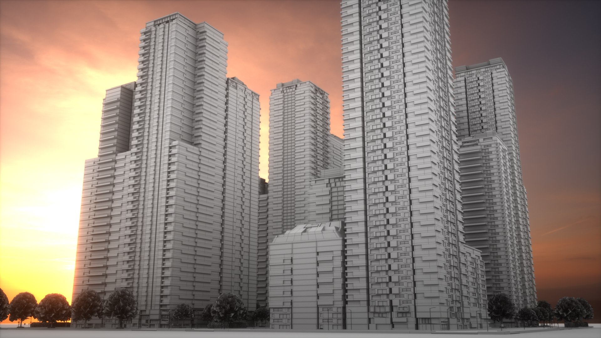 City Block Type B18 3D Model - TurboSquid 2092348