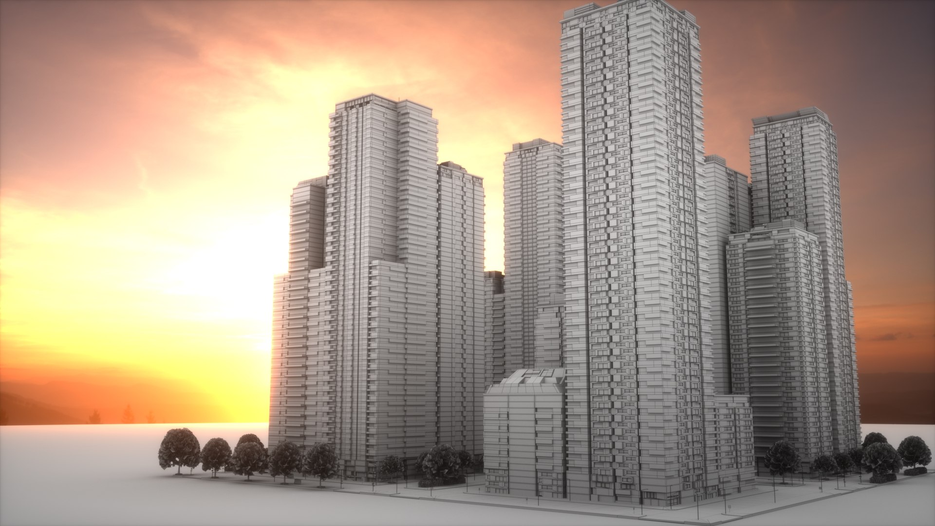 City Block Type B18 3D Model - TurboSquid 2092348