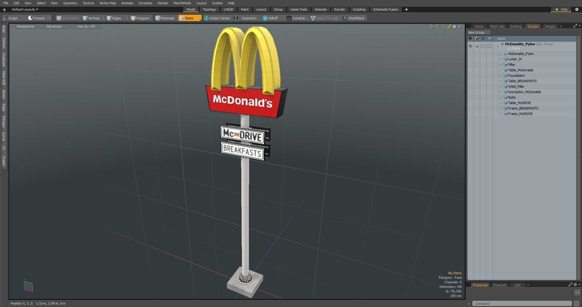 3D model McDonalds Pylon - TurboSquid 2160859