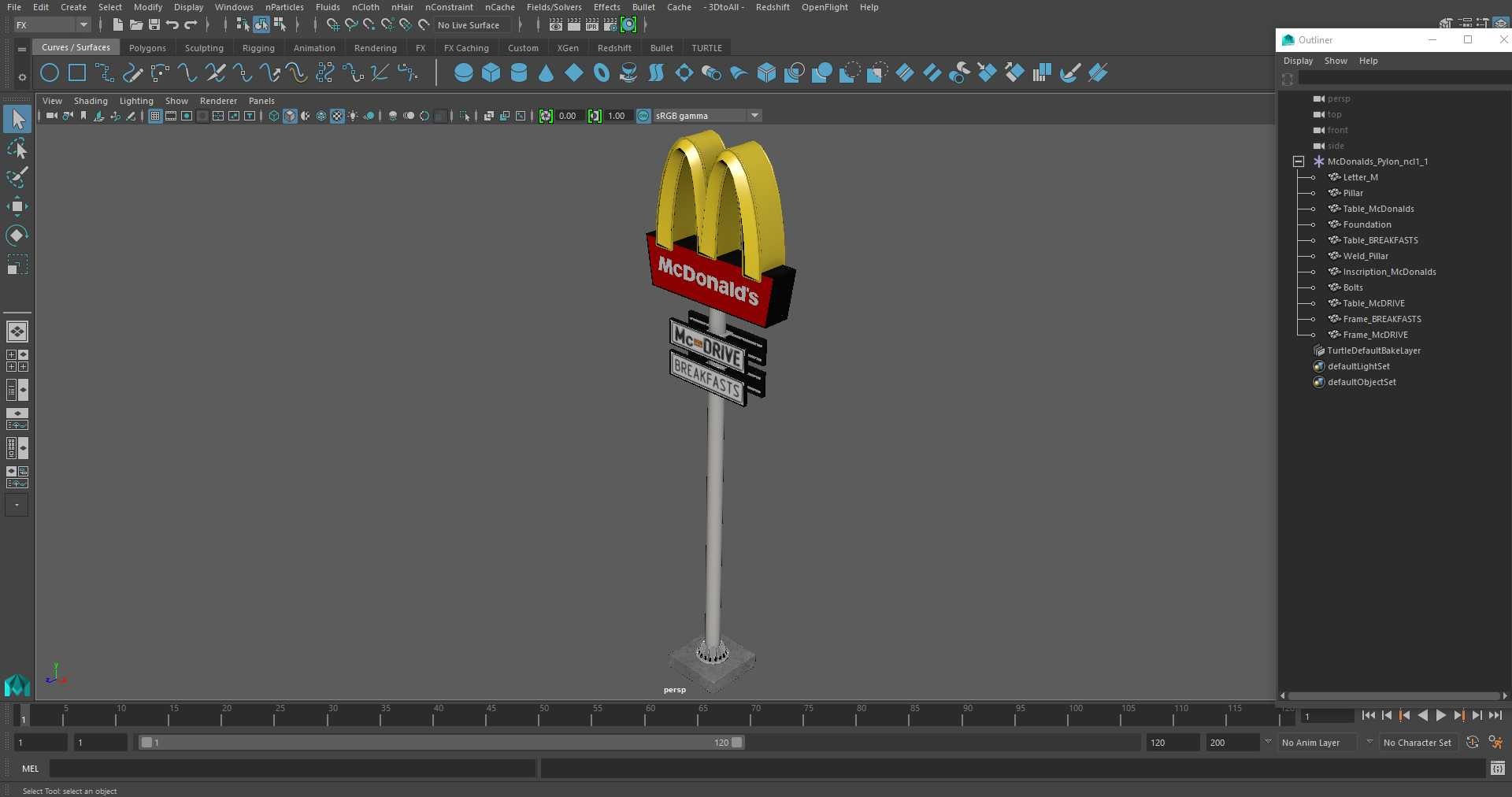 3D model McDonalds Pylon - TurboSquid 2160859