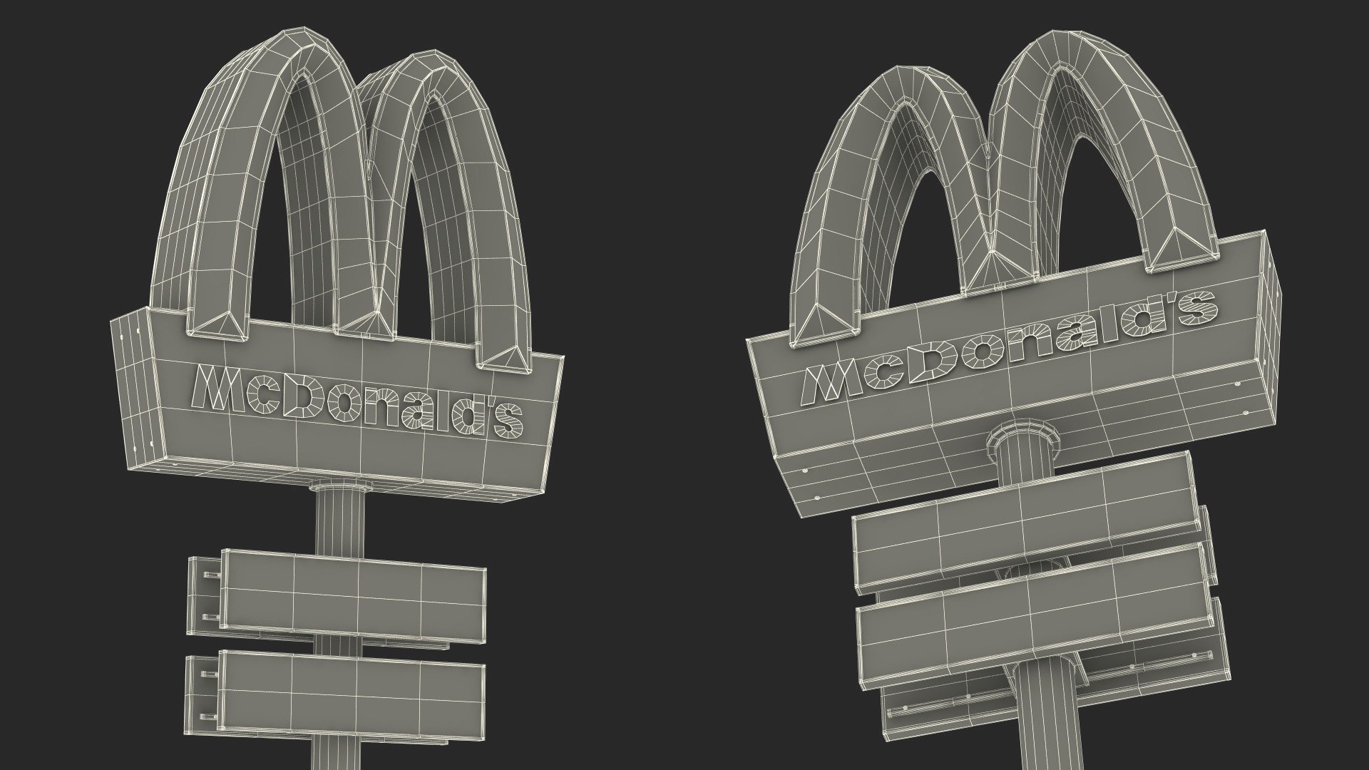 3D model McDonalds Pylon - TurboSquid 2160859