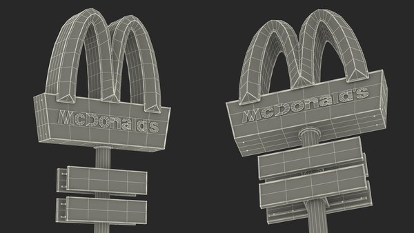 modelo 3d Pilón McDonalds - TurboSquid 2160859