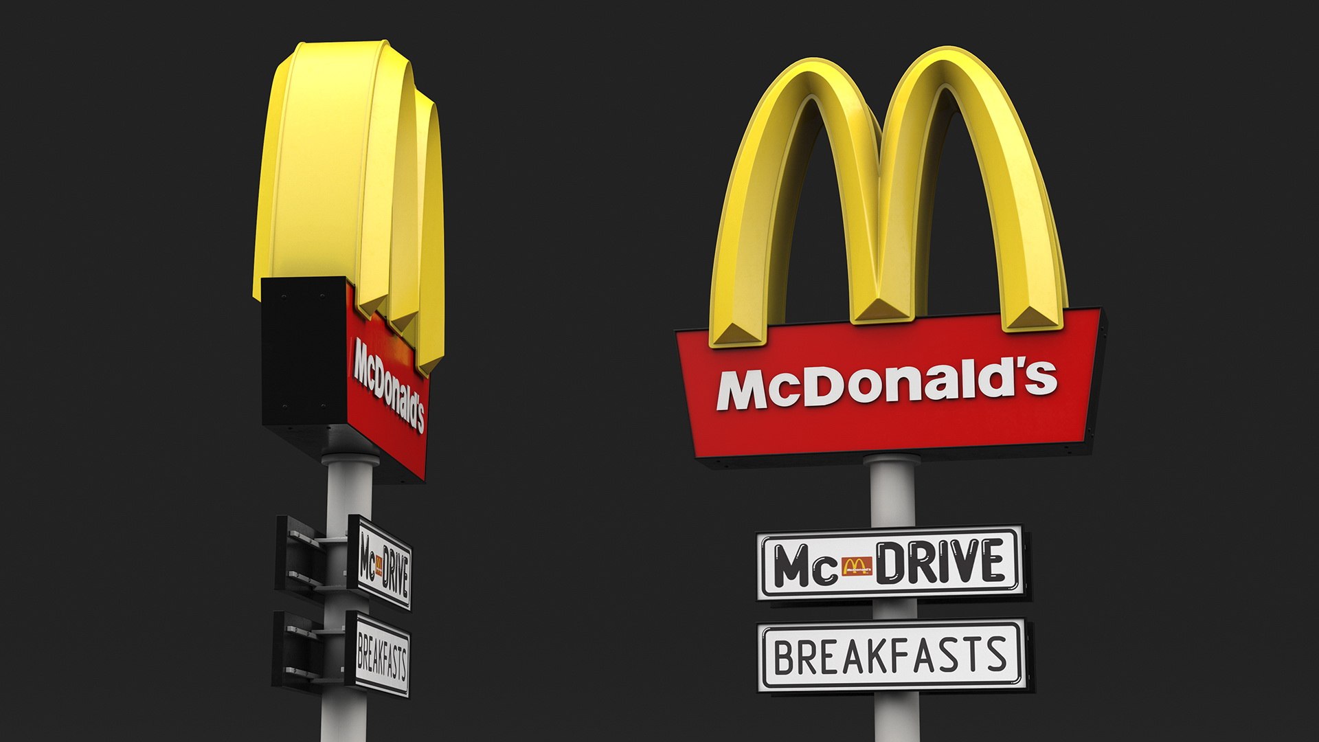 3D model McDonalds Pylon - TurboSquid 2160859