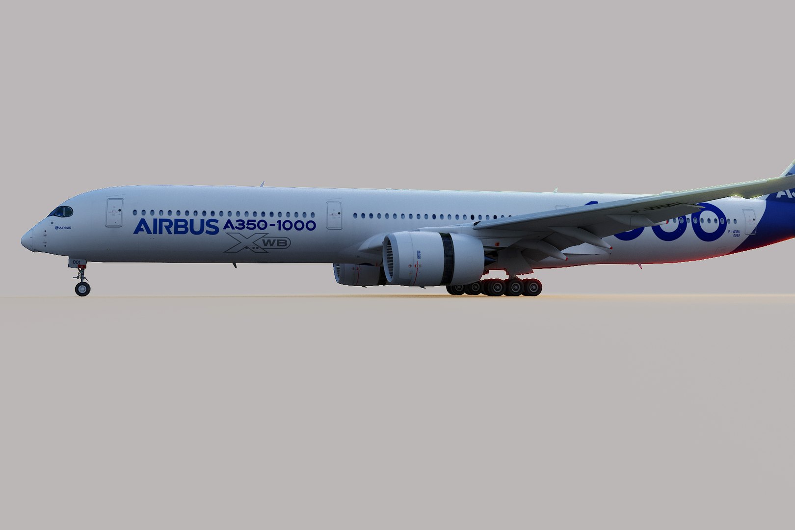 3D Airbus A350 - Animated - TurboSquid 2146243