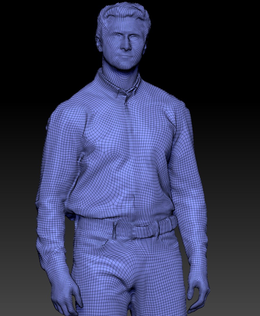 3D Model Photogrammetry Man Office Style - TurboSquid 1517405