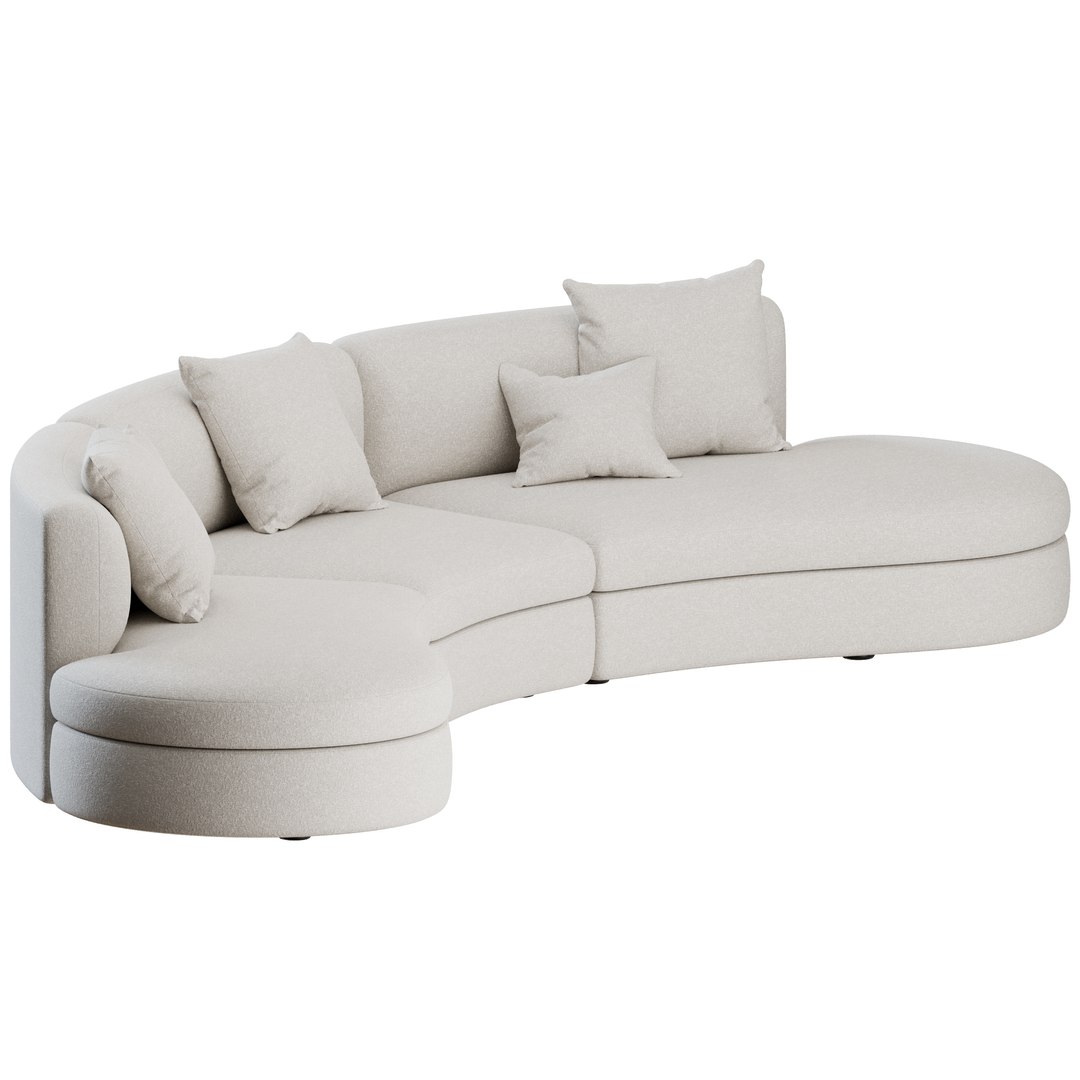 Coda Curved Sofa By Newworks 3D - TurboSquid 2350044