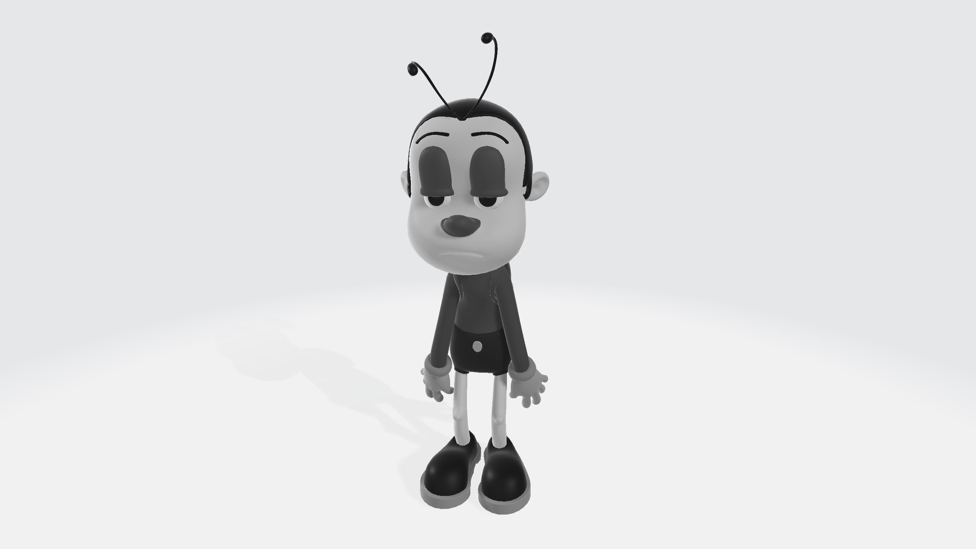 3D Vintage Cartoon Character Model - TurboSquid 2318492