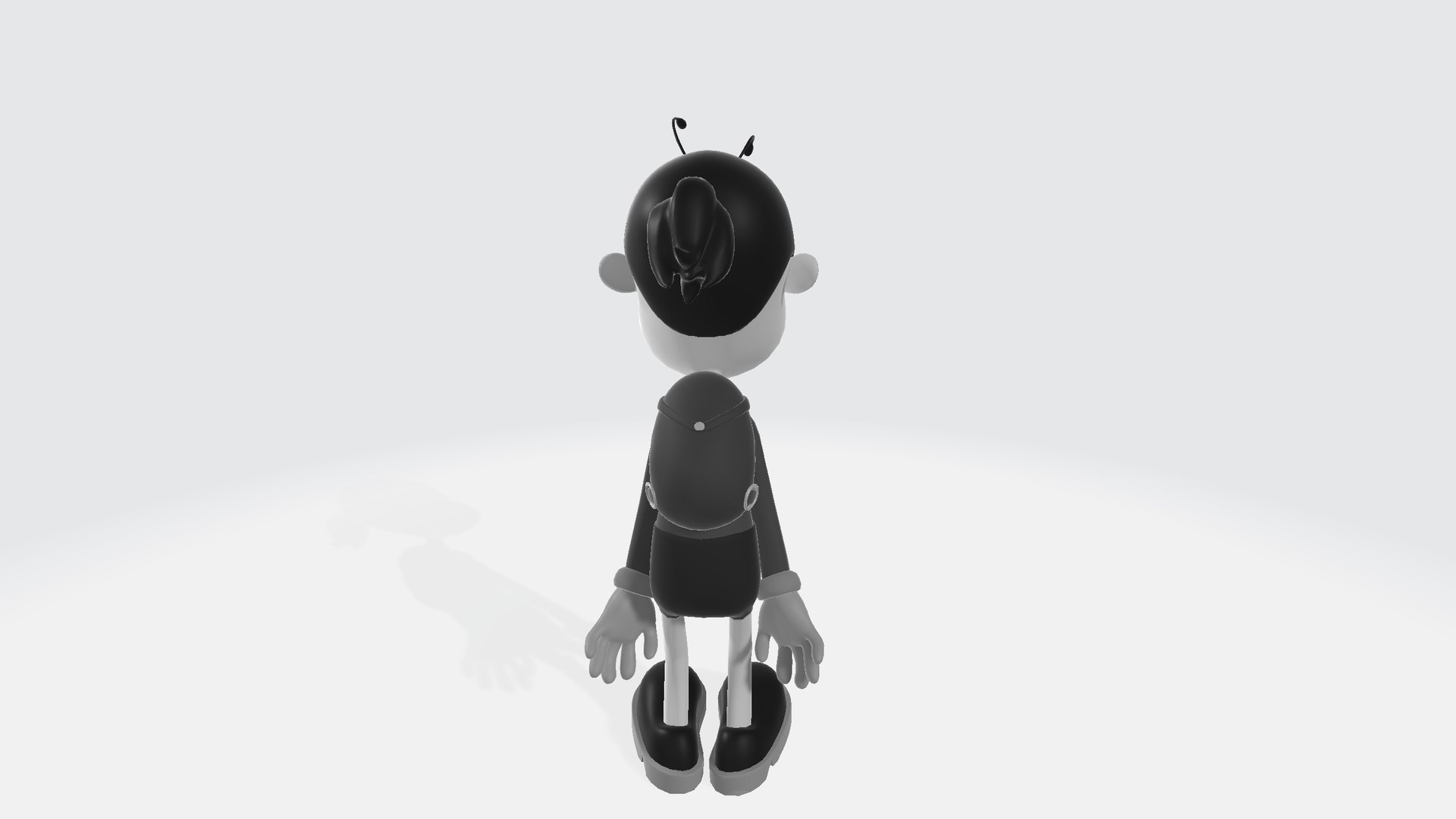 3D Vintage Cartoon Character Model - TurboSquid 2318492