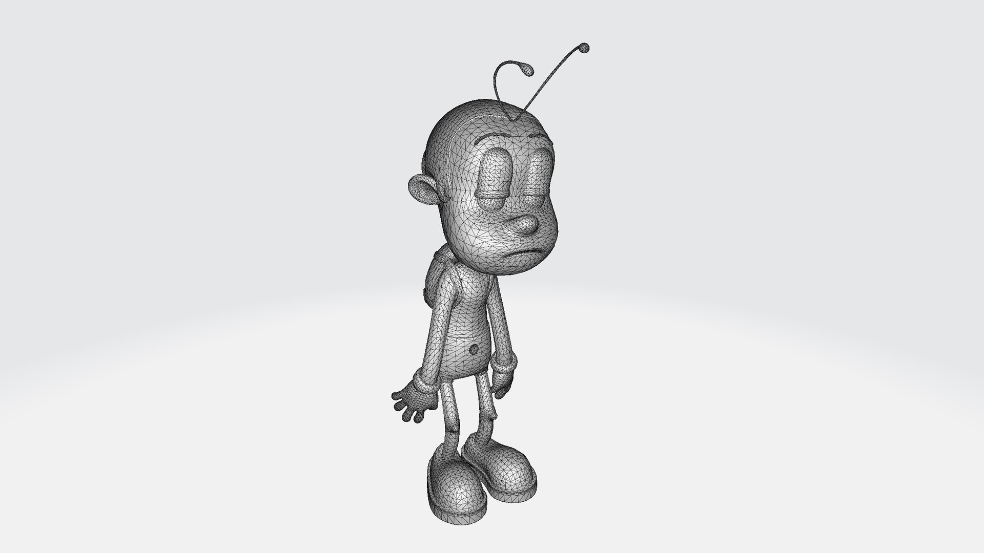 3D Vintage Cartoon Character Model - TurboSquid 2318492
