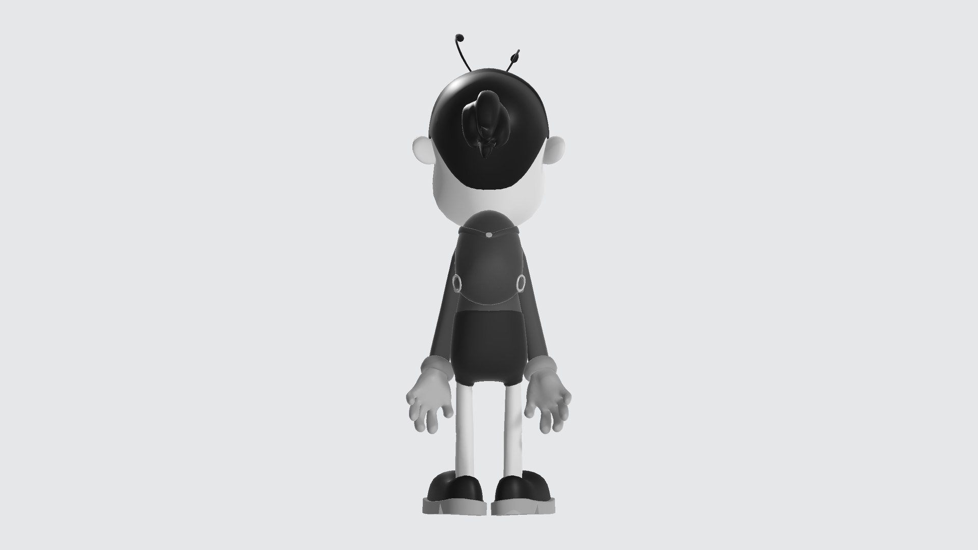 3D Vintage Cartoon Character Model - TurboSquid 2318492