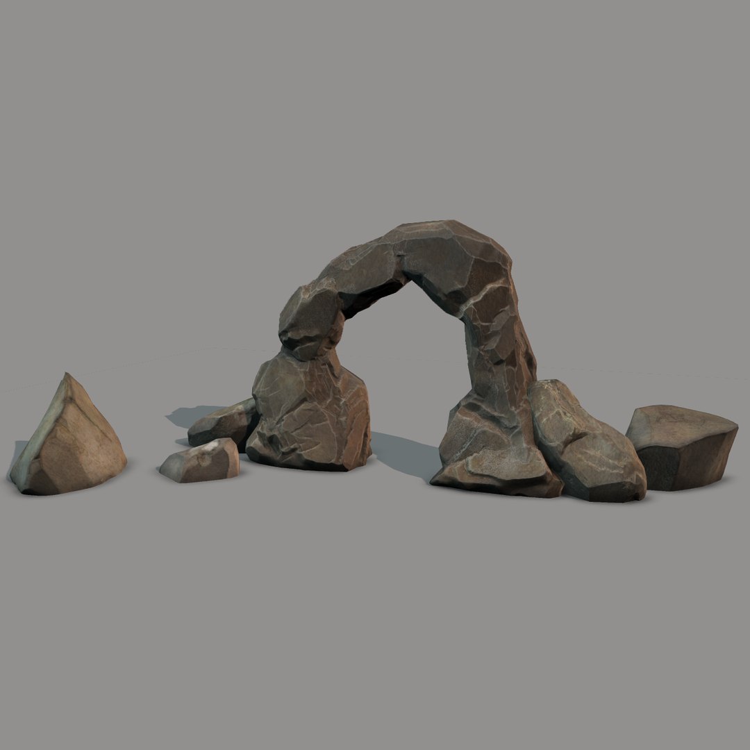 Rock Set Ready - 3d Model