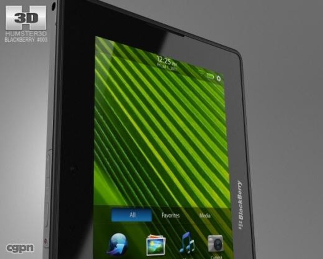 3d model of blackberry playbook