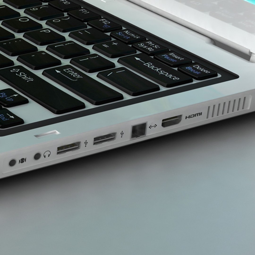 3d generic laptop keyboard model