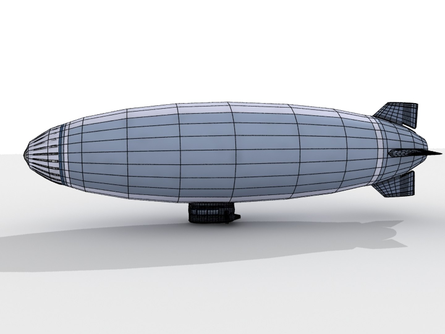 Zeppelin Airship 3d Model